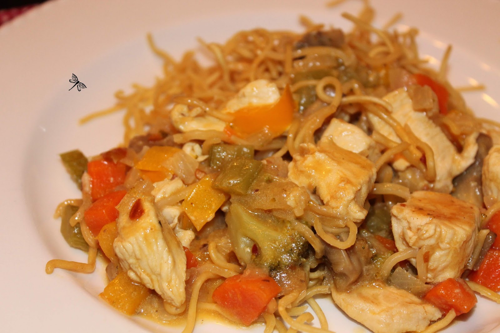 Libellule et ses spatules: Poulet cari coco de Christian