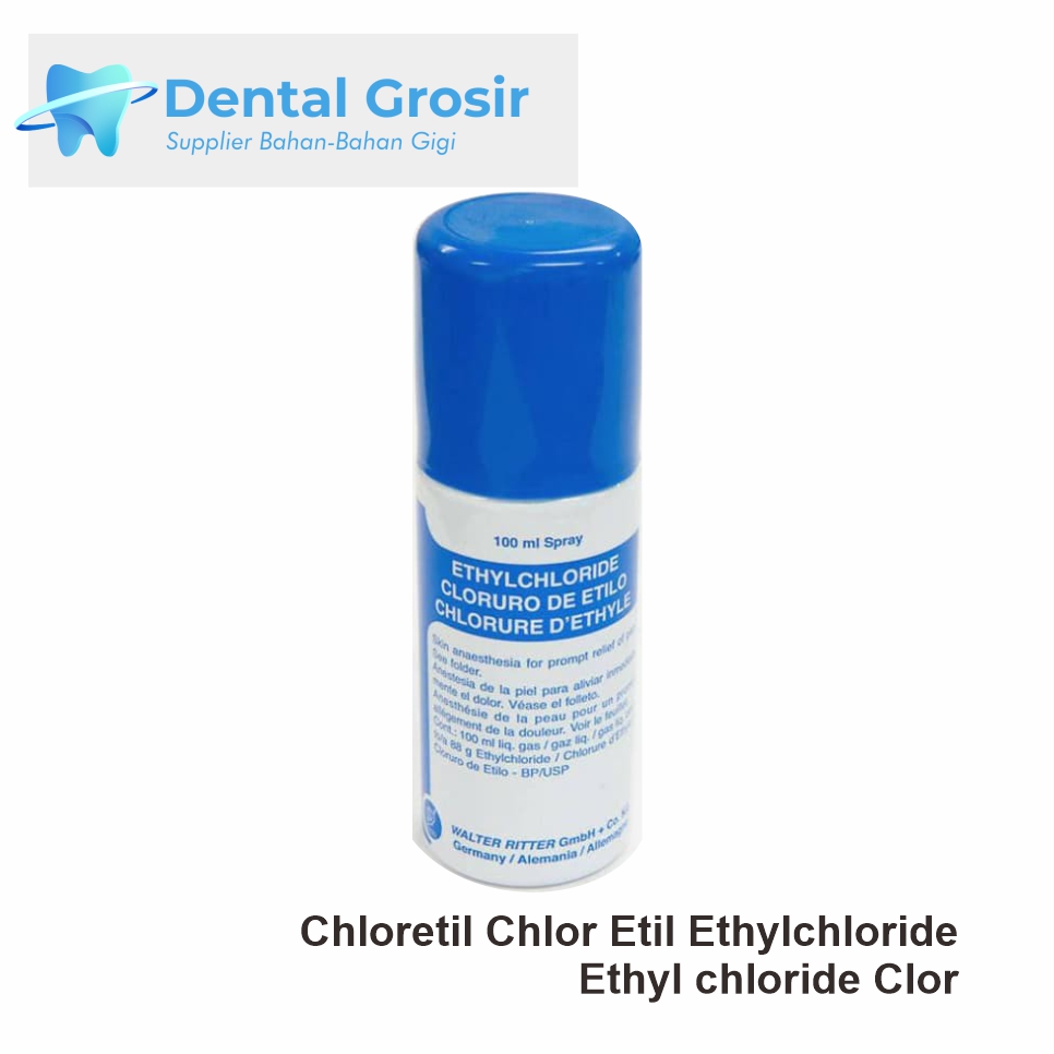 Chloretil Chlor Etil Ethylchloride Ethyl Chloride Clor - dentalgrosir
