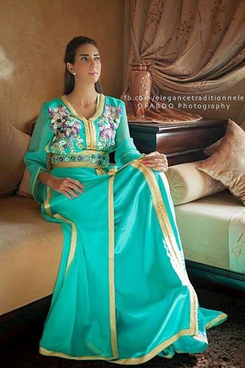 Caftan Marocain Luxe - Tarz Rbati Zwak Haute Couture - Caftan Haute ...