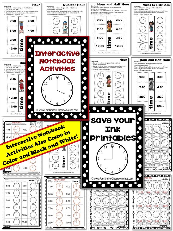 Just Published ~ Time Mega Pack - Printables, Center Games, Task Cards ...