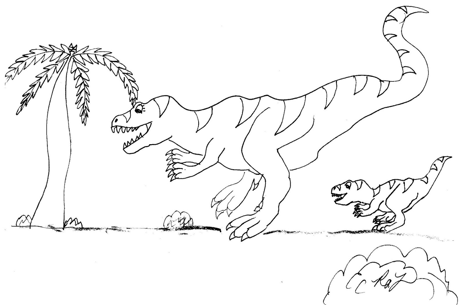 Robin's Great Coloring Pages: Giganotosaurus coloring pages