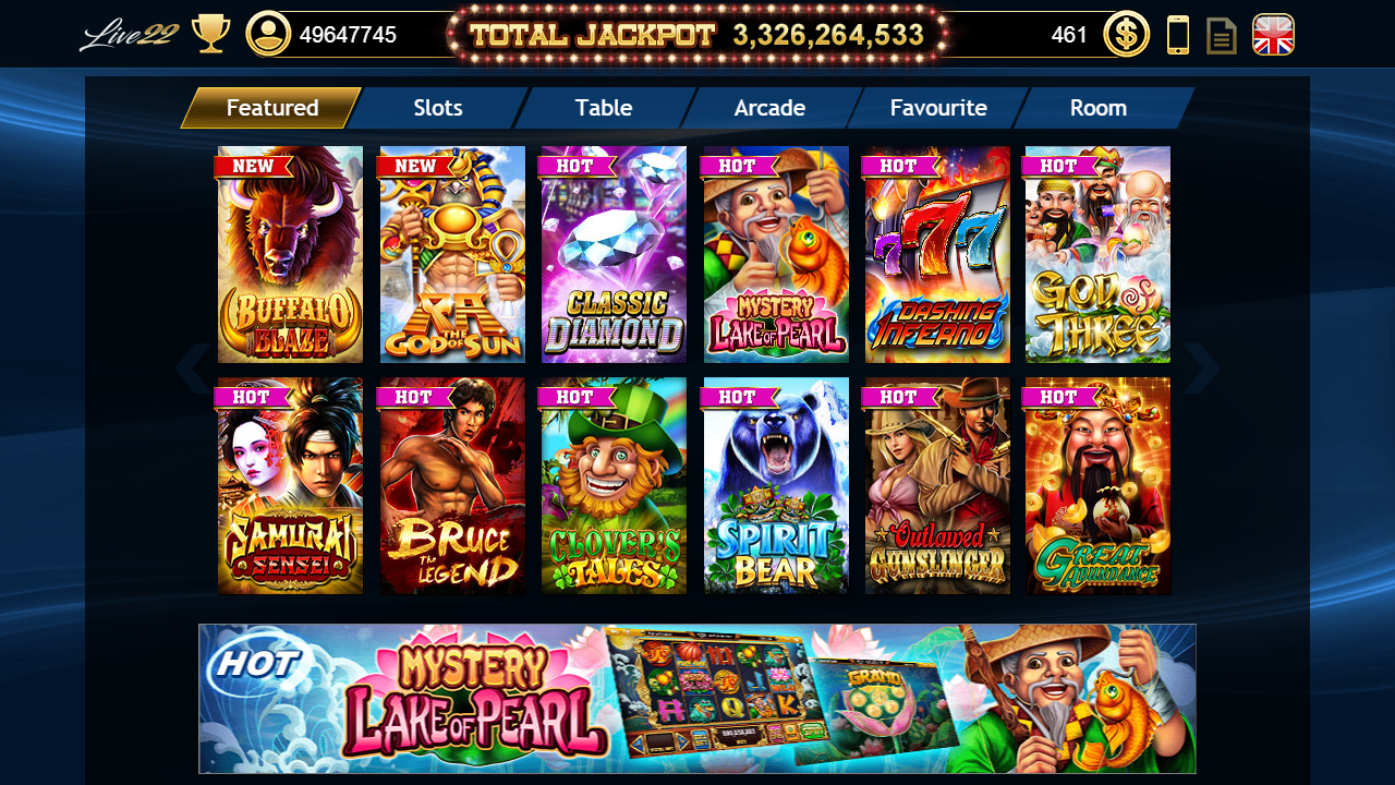 New Century 12Win Online Casino Malaysia: Live22 Lobby Online Casino
