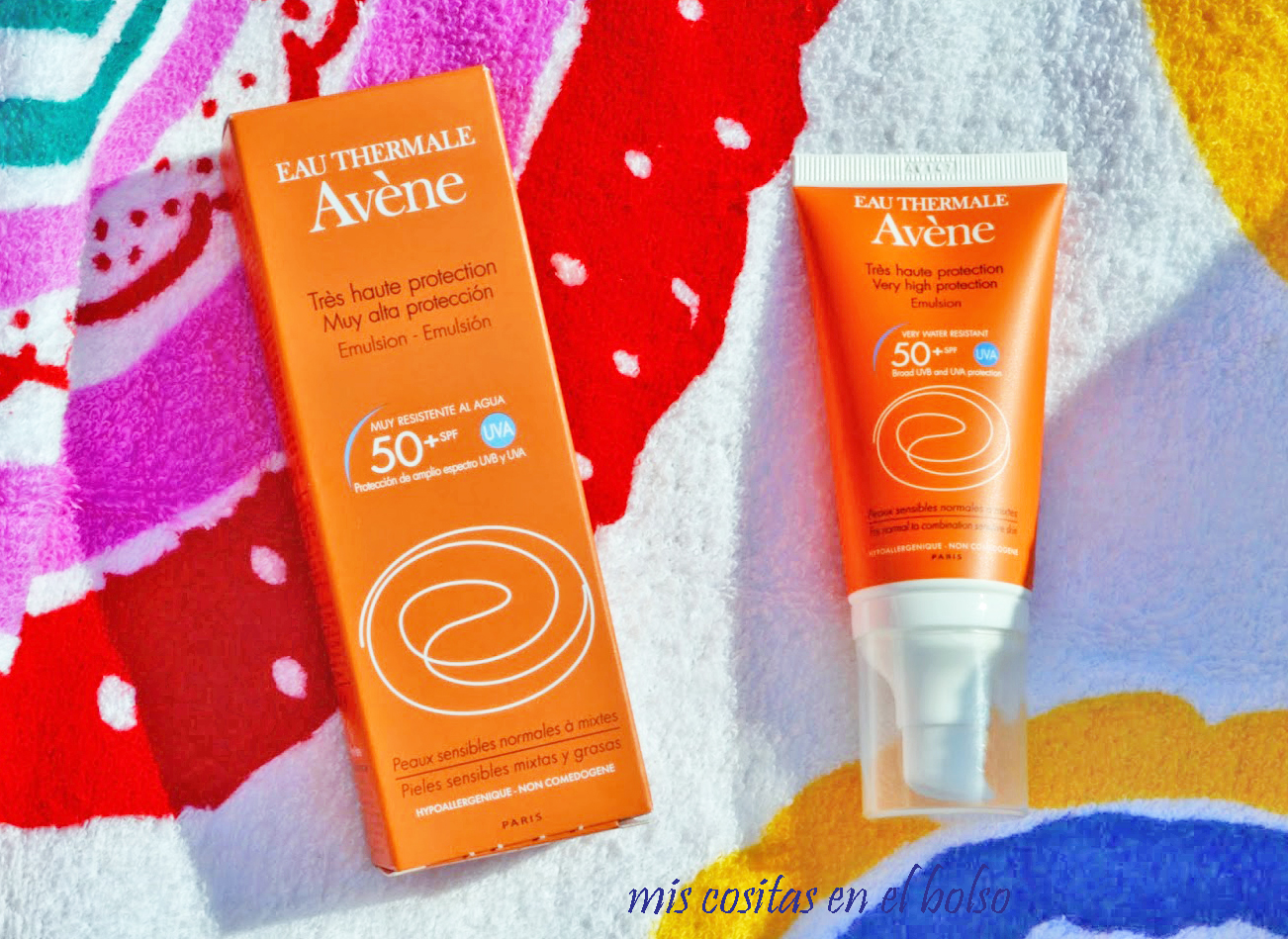 mis cositas en el bolso: Protección solar con Eau Thermale Avène