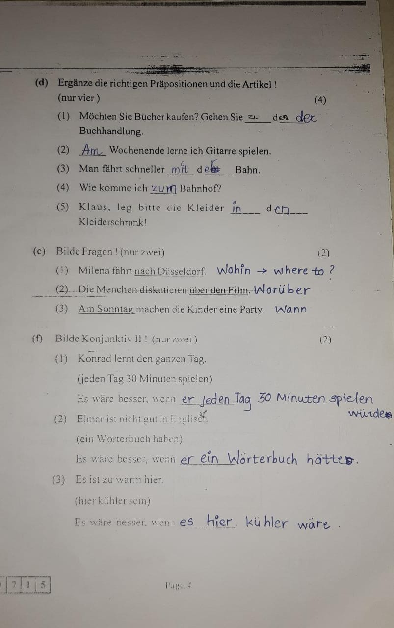 German Paper 2016