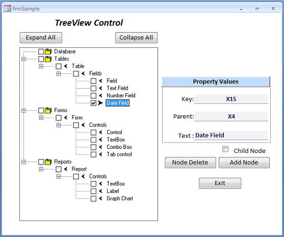 Tree View Control Check-Mark Add Delete Nodes ~ LEARN MS-ACCESS TIPS ...