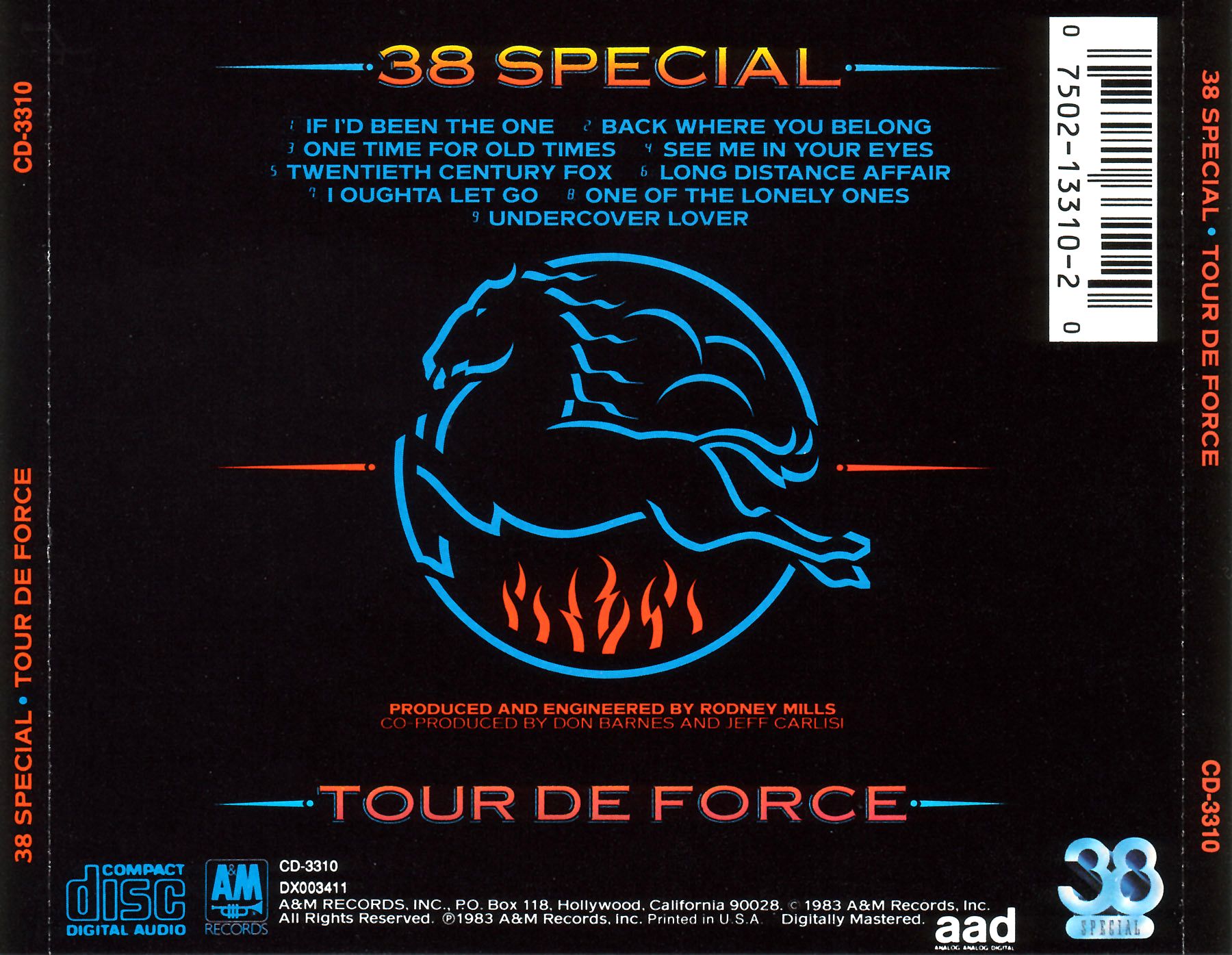 Classic Rock Covers Database: 38 Special - Tour de Force (1983)