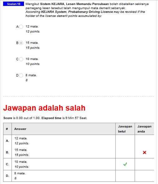 Ujian JPJ KPP01 Online Theory Test (Tips Lulus Ujian Lesen KPP01)