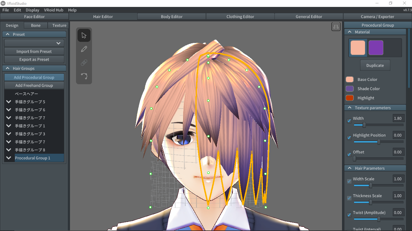 Character Creator Tutorial - VRoid Studio Eps #2 (Hair Editor ...