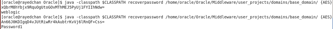 Oracle Stack: Decrypt WebLogic Credential From Boot Properties Oracle Stack: Decrypt WebLogic Credential From Boot Properties