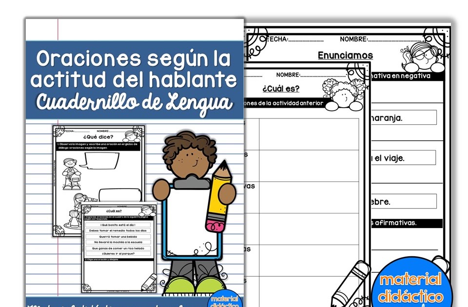 Las Oraciones según la Actitud del Hablante - Material Didactico para ...