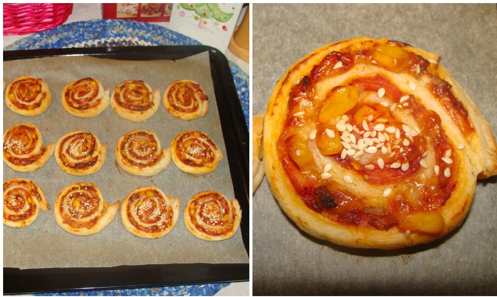 Pizza slimáky z lístkového cesta - Petush book