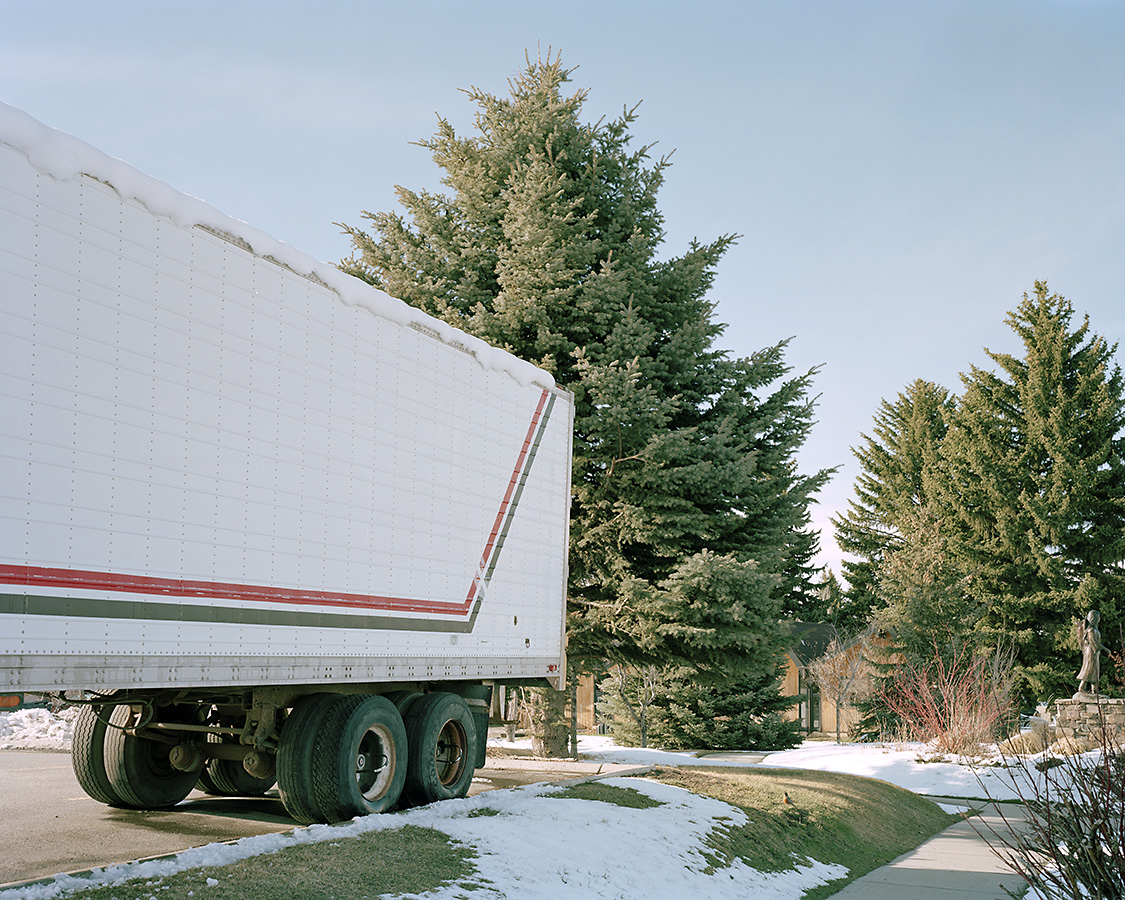 MSU Photography: Trailer with Pine Tree