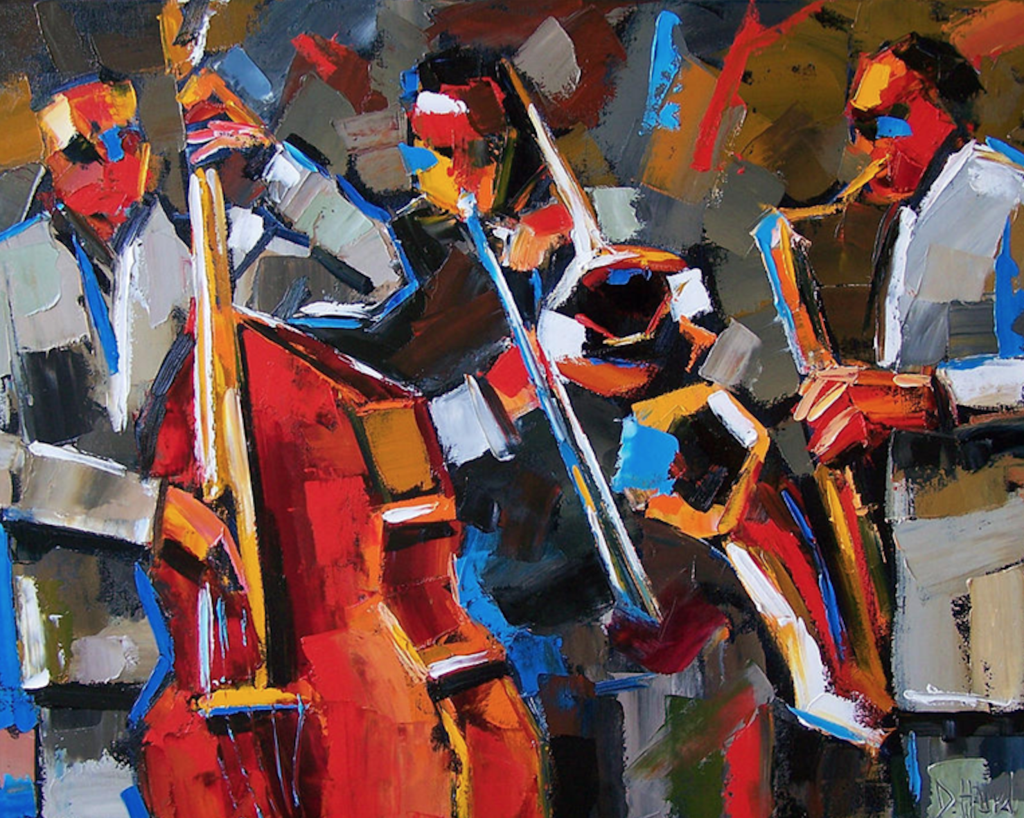 Where ART Lives Gallery Artists Group Blog: Colorful Jazz Art, Music ...