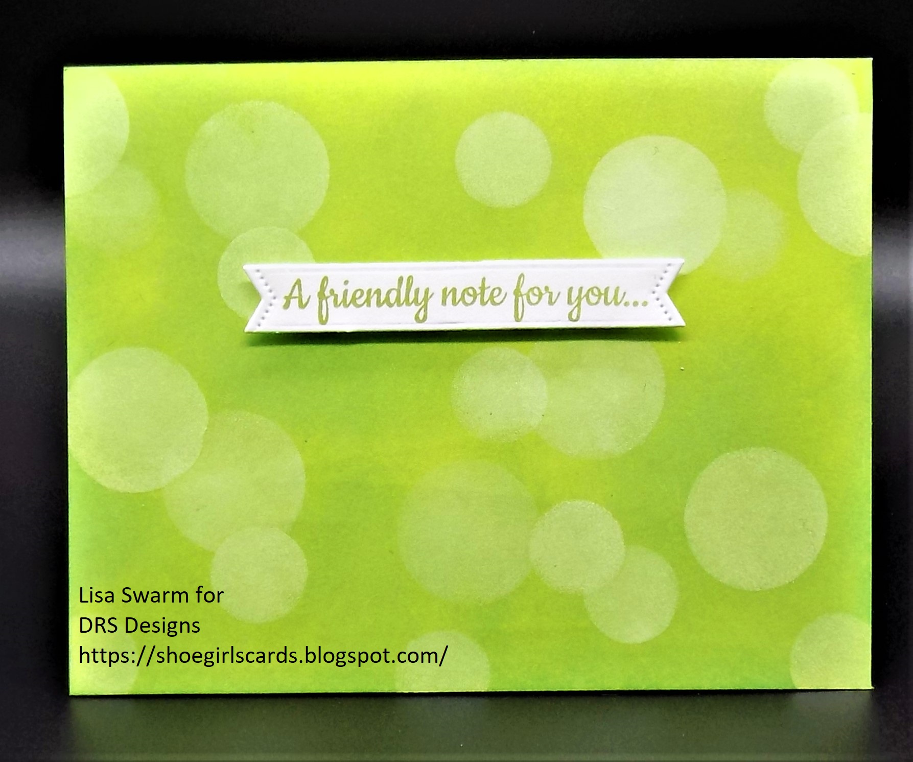 DRS Designs Rubber Stamps: A Friendly Note...