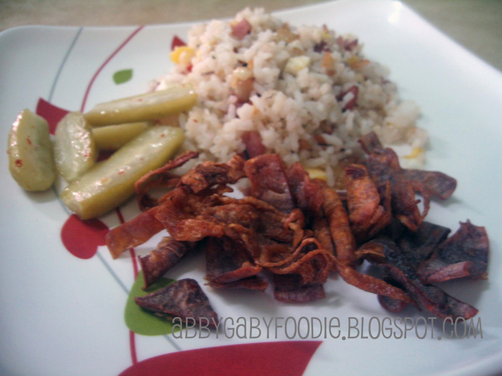 abby gaby foodie: Breakfast Sunday: YangChow, Dried Pusit, and Burong ...