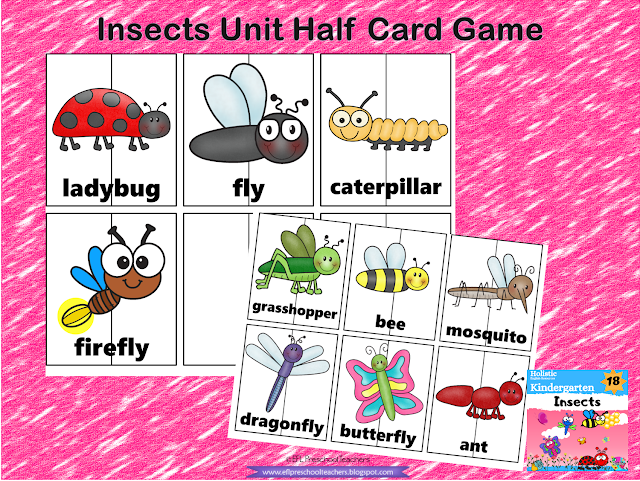 ESL/EFL Preschool Teachers: Insects Unit Games for Teaching ...
