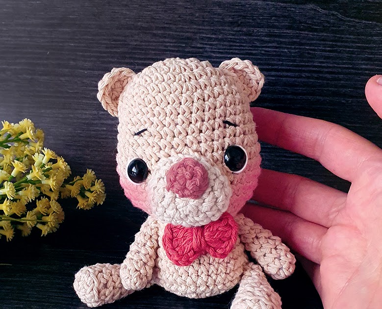 Mini OSITO amigurumi TUTORIAL paso a paso en español - osito tejido a ...