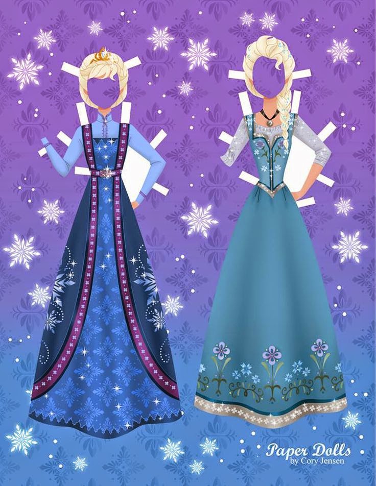 Las Recortables de Veva e Isabel: Frozen Elsa y Anna
