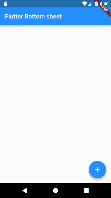 Bottomsheet in flutter