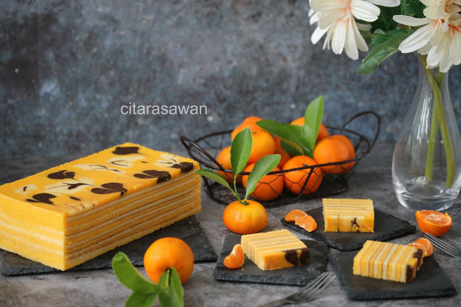 Kek Lapis Keju Oren ~ Resepi Terbaik