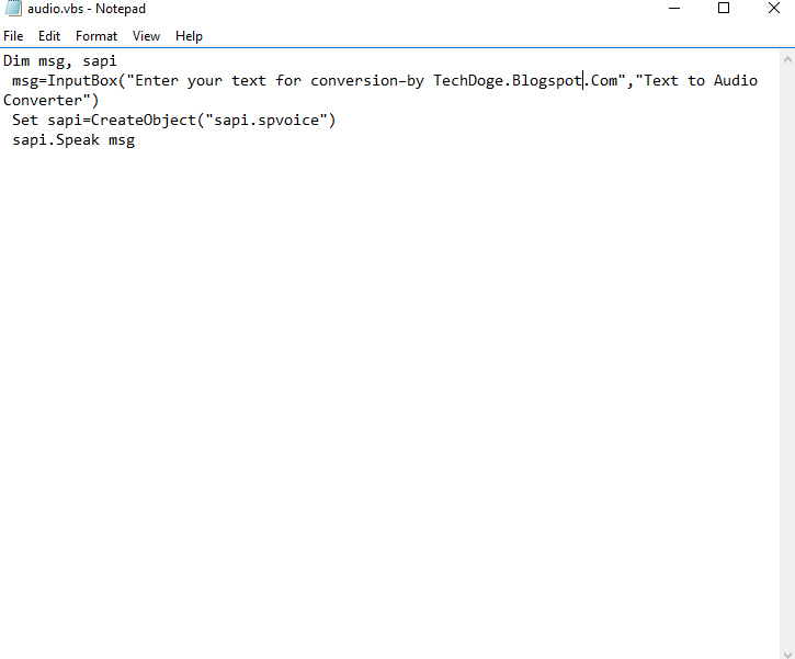 How To Convert Text Into Audio Using Notepad - TechDoge - Latest Tech ...