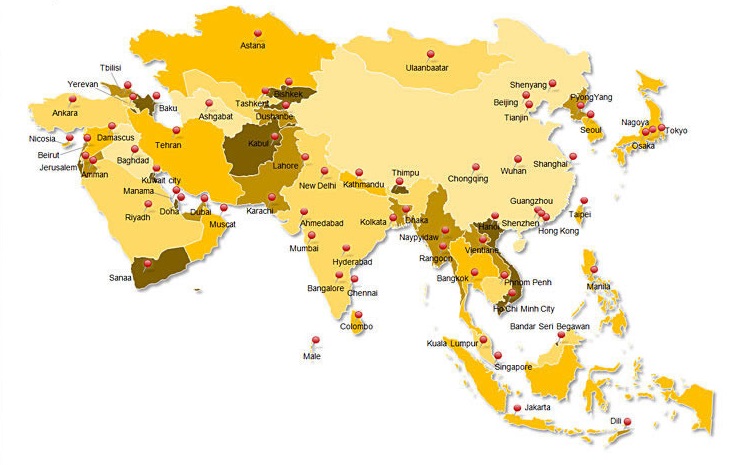 Letak Astronomis, Geografis dan Luas Benua Asia - Dunia Pendidikan