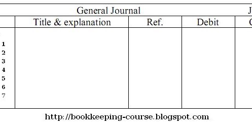 Accounting Transaction: General Journal | Bookkeeping Course