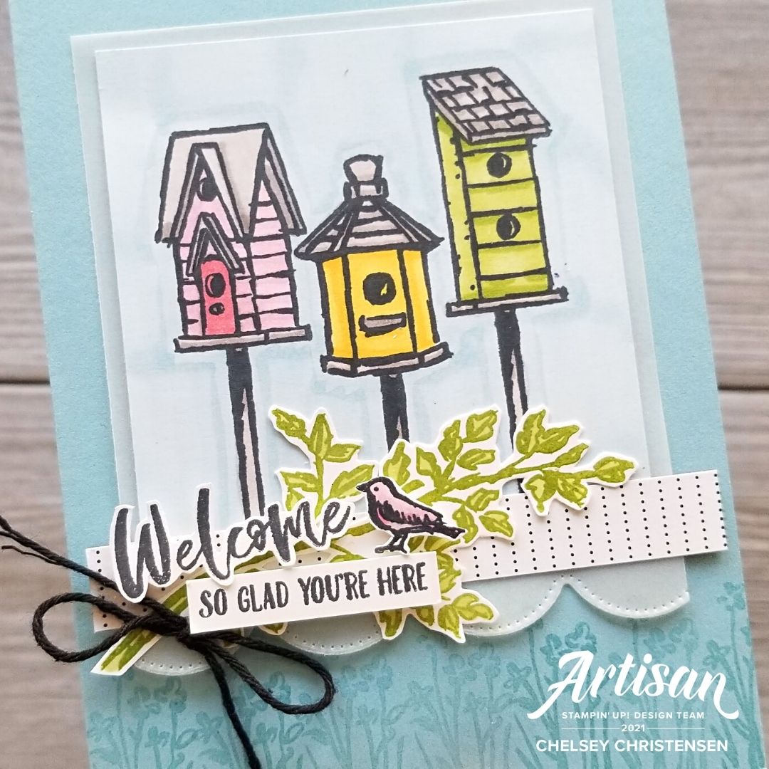 Creative Chelsey: Garden Birdhouses Stamp Simple Stamping & Easy Card ...