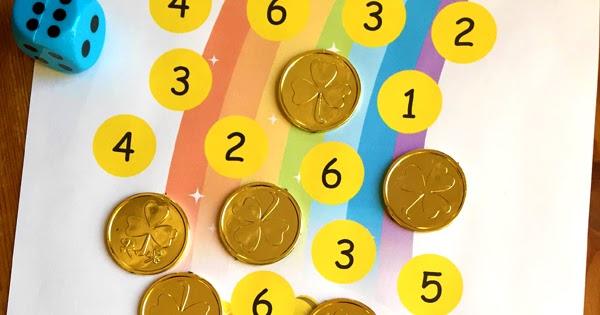 Pot of Gold Math Game for St. Patrick's Day | Totschooling - Toddler ...