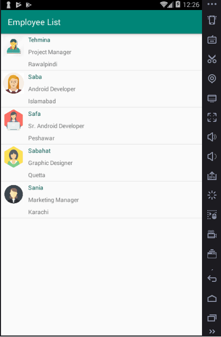 Custom ListView Custom ListView