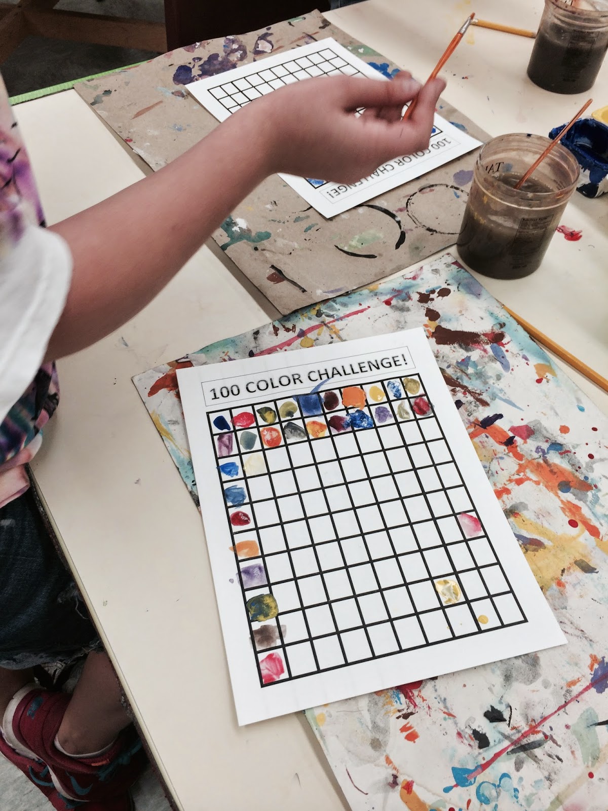 Art at Sanders Memorial: 100 Color Challenge