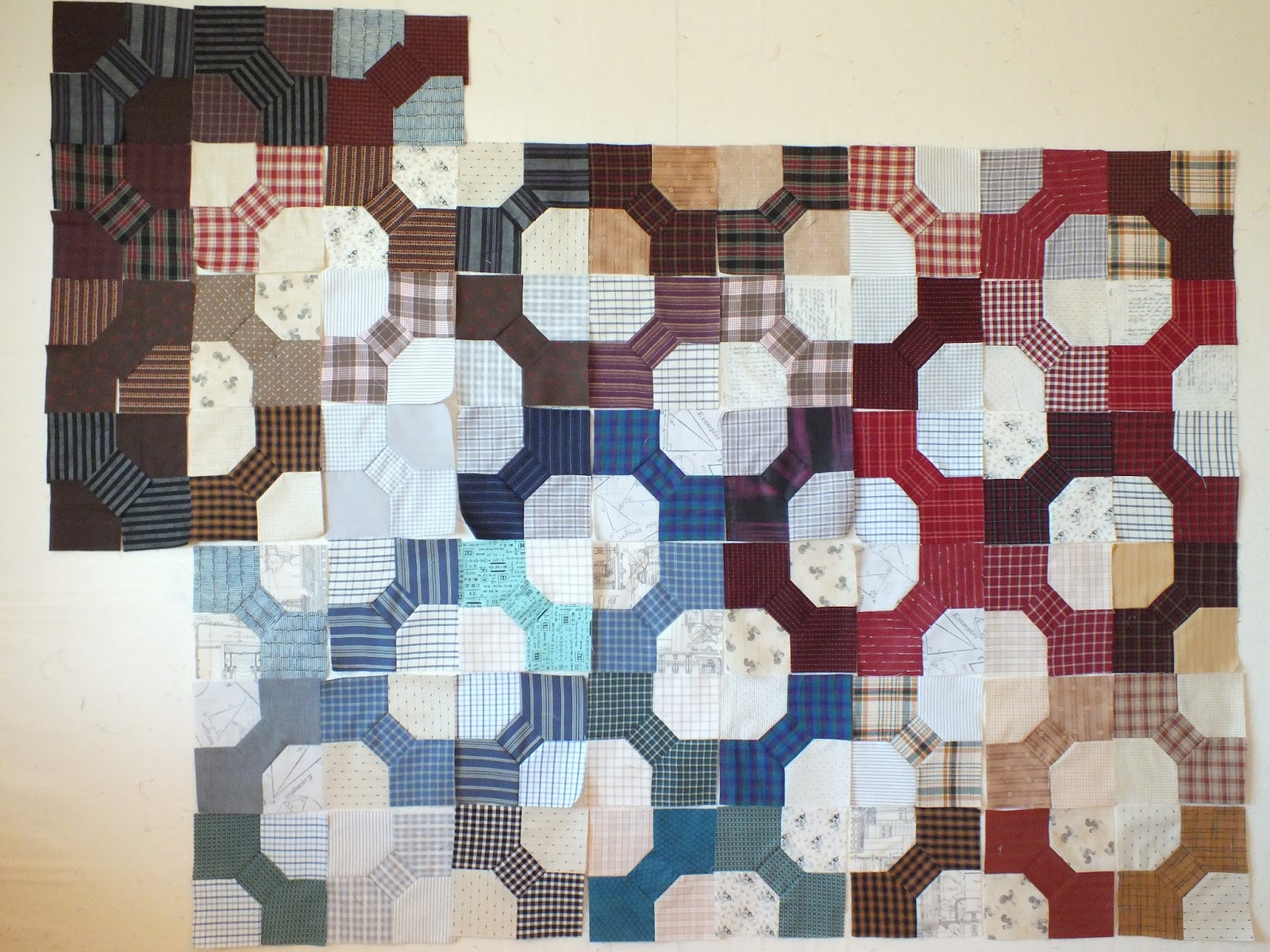 straythreads: Bow Tie blocks Design Wall