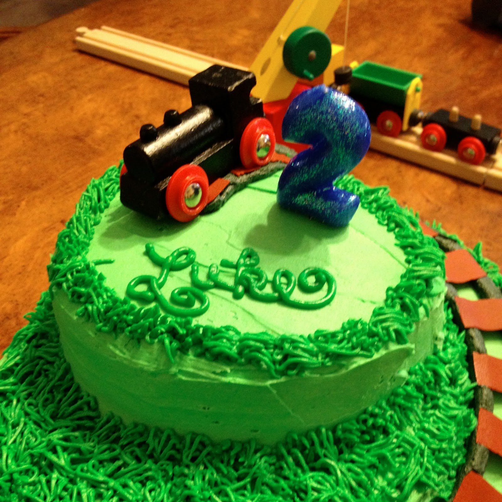 A Little Alana: "Choo-choo! Look Who's Two!" Train Cake