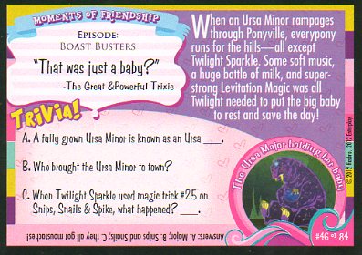 MLP Vanquishing The Ursa Minor Trading Cards | MLP Merch