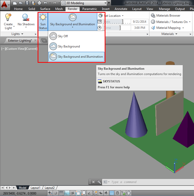 Engineering Services & Training-AutoCAD: Exterior Lighting using Sun ...