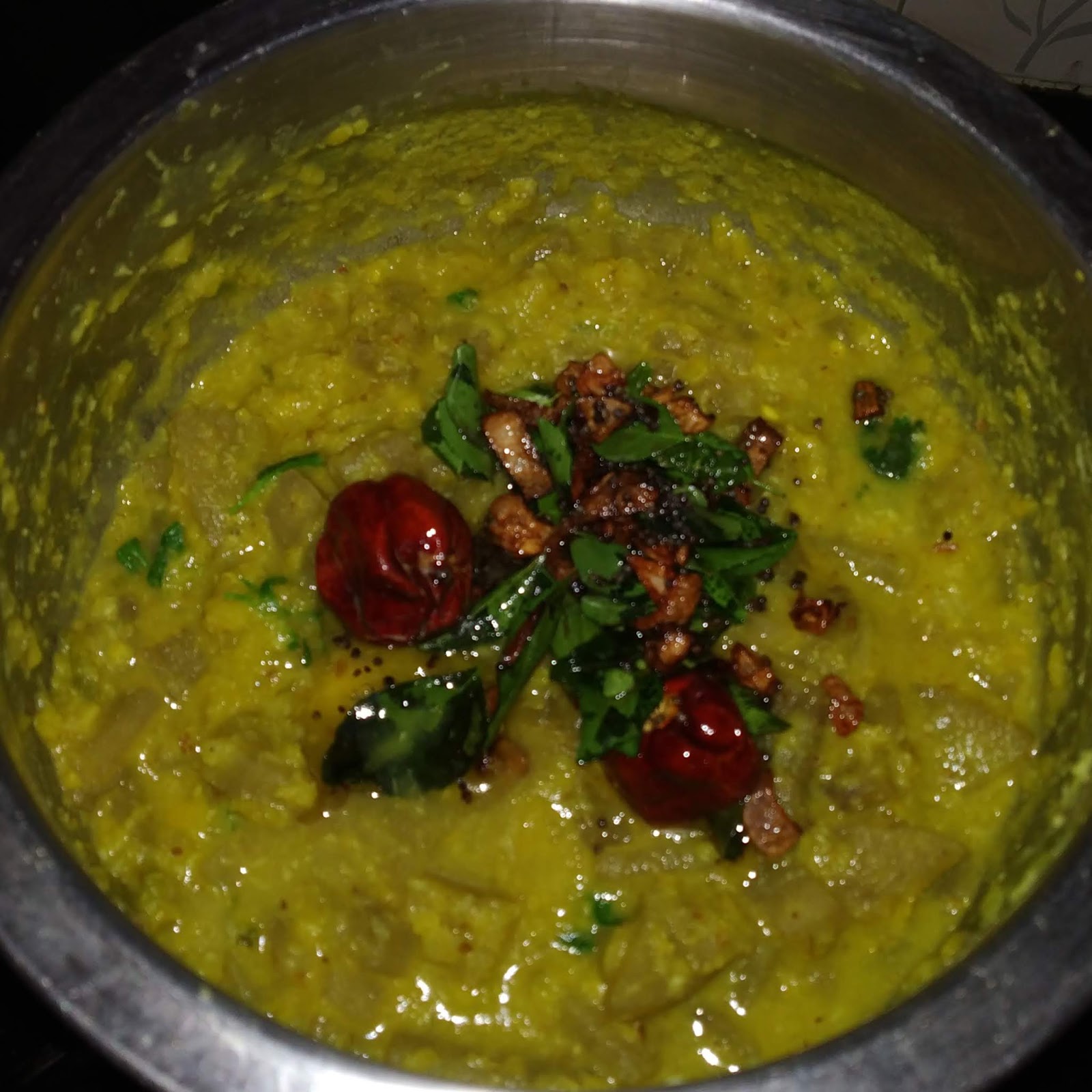 Vazhaithandu kootu Recipe | Banana Stem kootu Recipe