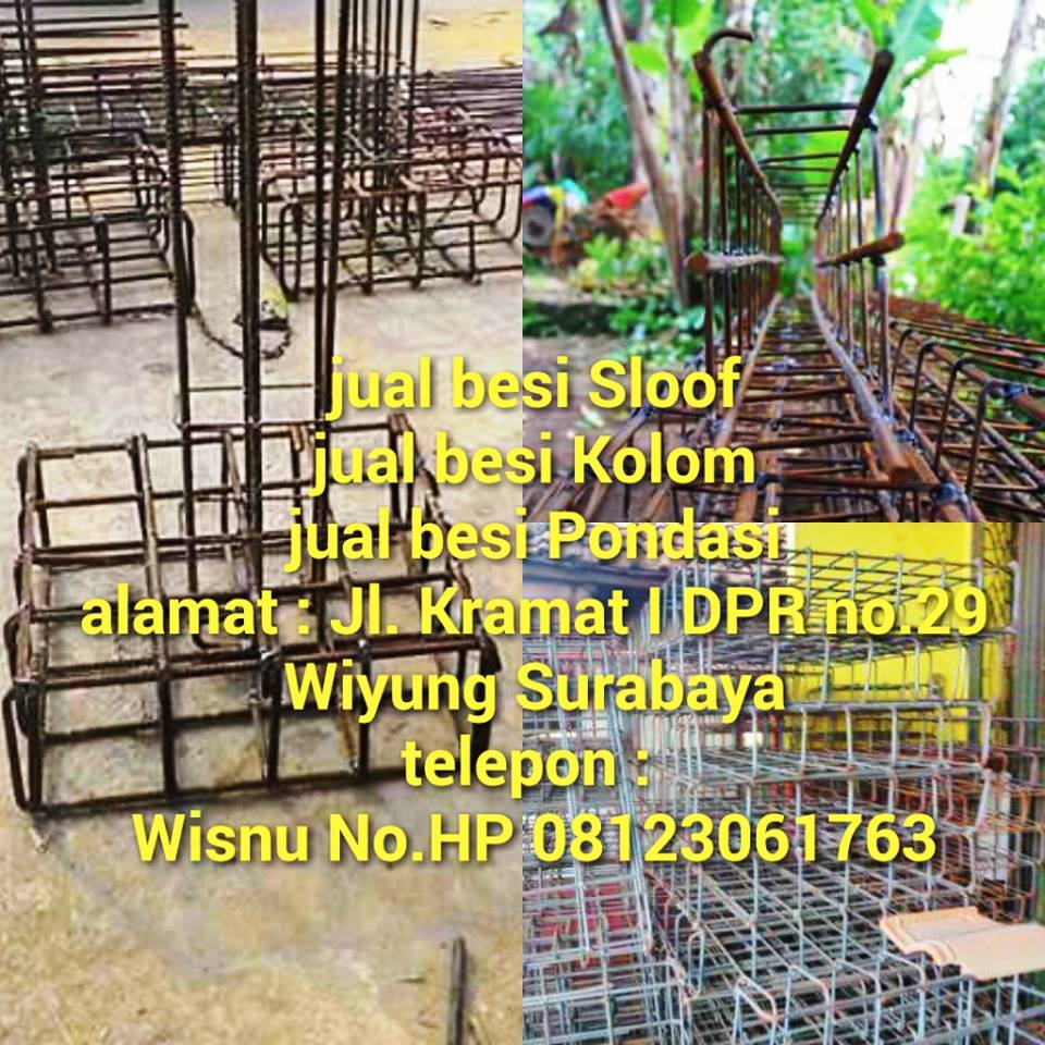 Besi Begel , Rangka Besi Cor Tiang, Sloop , Kolam , Pondasi , Telepon ...