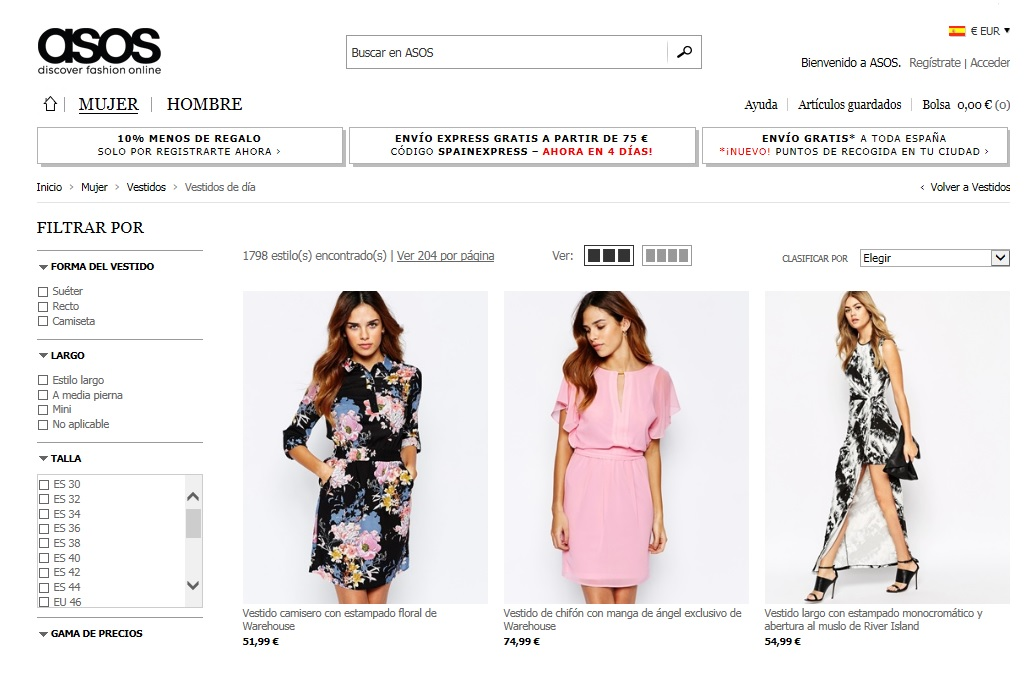 Rachel´s Fashion Room: Asos, tienda online multimarca internacional