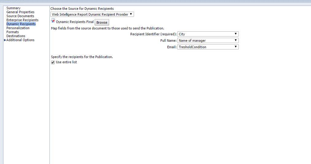 Conditional Scheduling In Sap Bi Web Intelligence Sap Online Guides