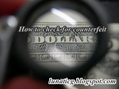 How to check for counterfeit US Dollars | Lunaticg Coin