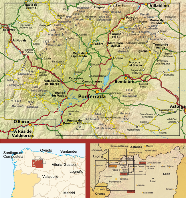 EL BLOG DE CALECHA: EL BIERZO. MAPA TURÍSTICO