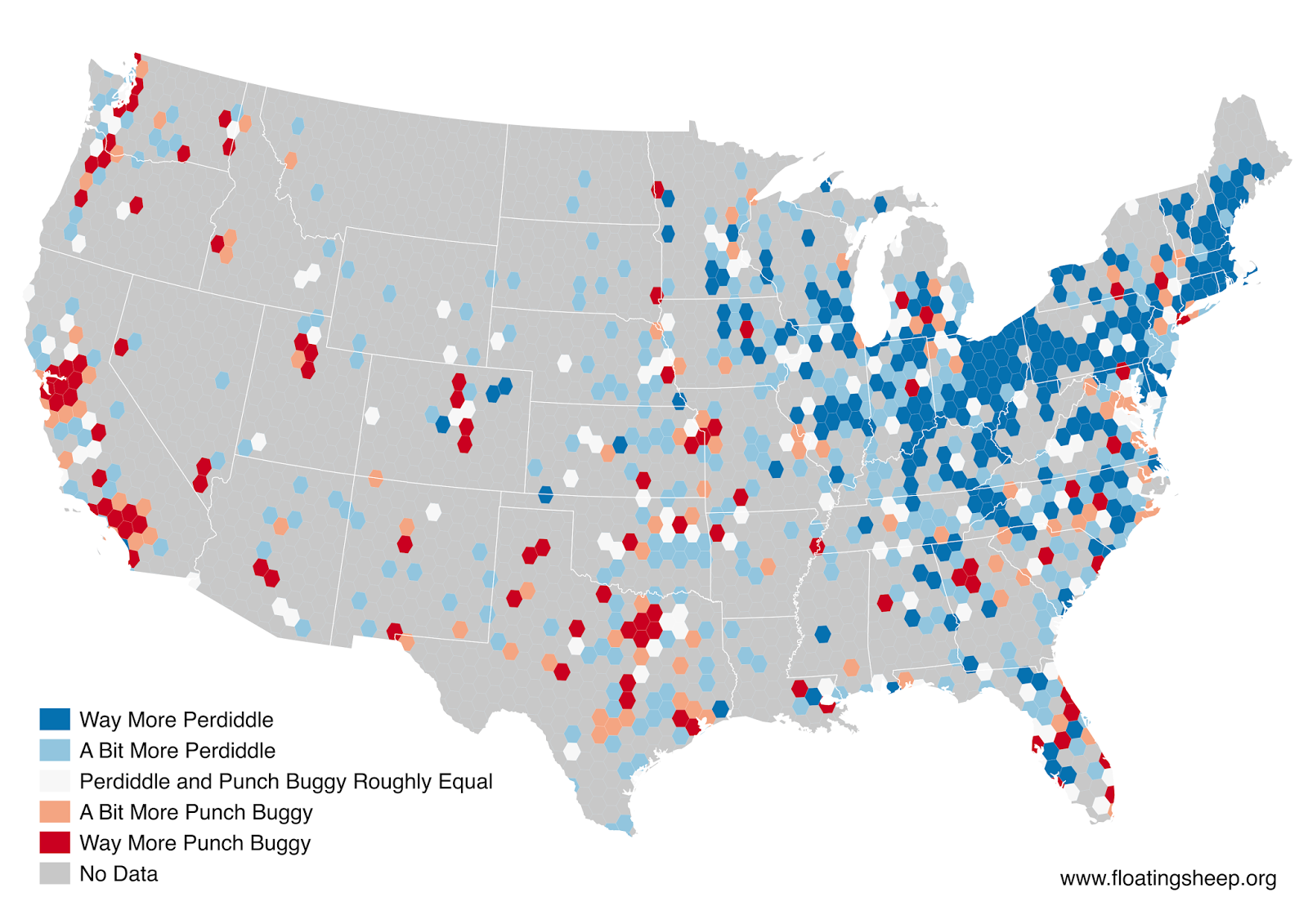 floatingsheep: Punch Buggies vs. Perdiddles: The Geography of Road Trip ...