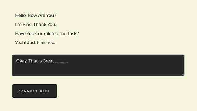 How to Create a Simple Comment Box using HTML CSS & JS How to Create a Simple Comment Box using HTML CSS & JS