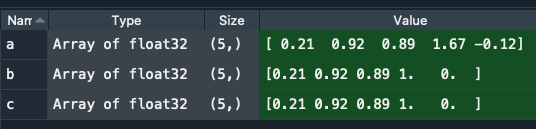 Study Raspberry Pi: Python - Create an empty array and apply maximum ...