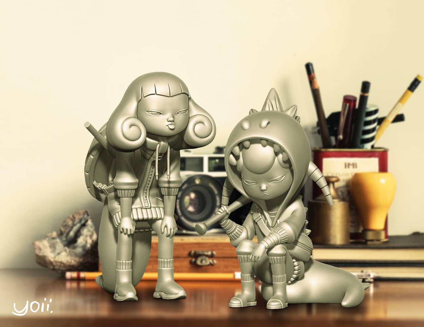 YOII's KIDZILLA & GAMERGIRL by Wetworks x Pobber for 2021 Release