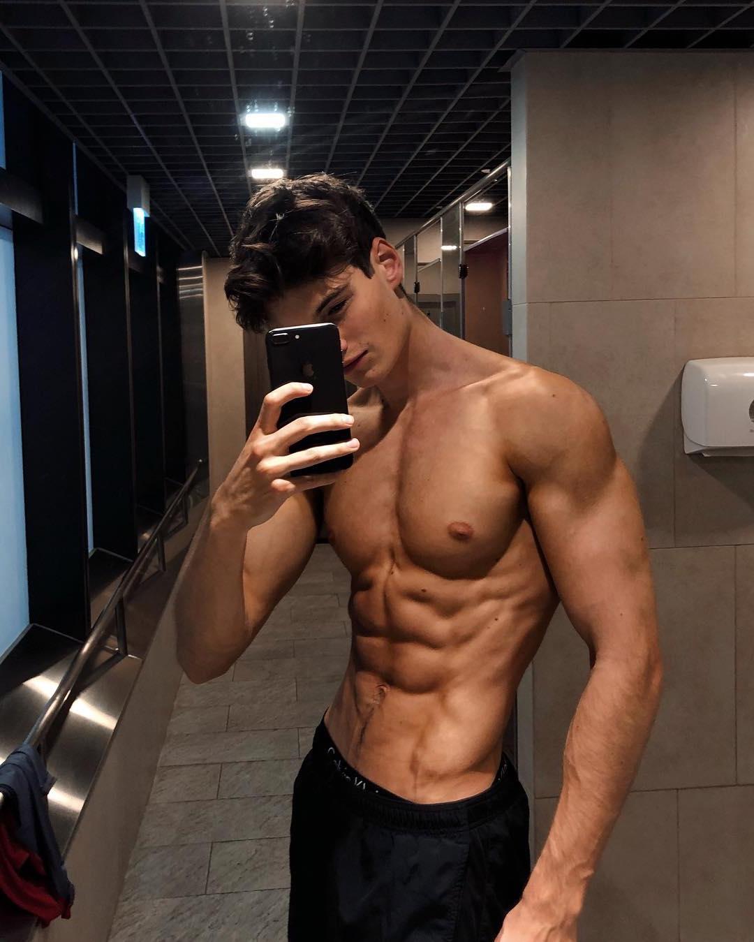 Ripped Body Selfie