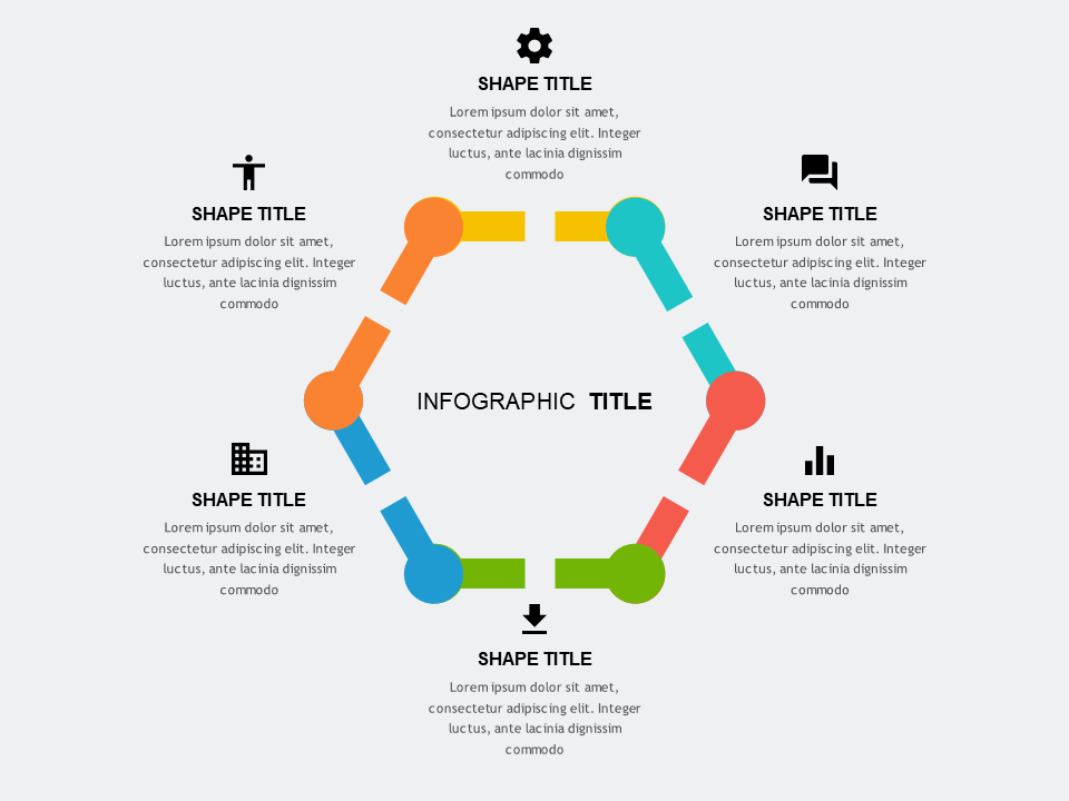 Hexagon Dot Line PowerPoint Templates - PowerPoint Free