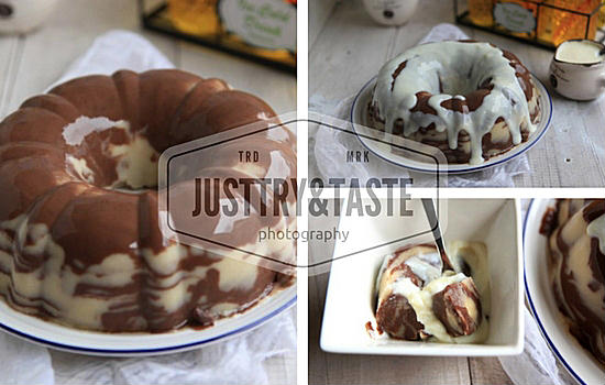 Resep Puding Roti Tawar Marmer dengan Vla Vanila | Just Try & Taste