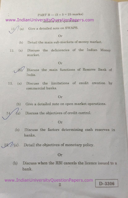 Alagappa University MBA (Banking and Finance) Central Banking and ...