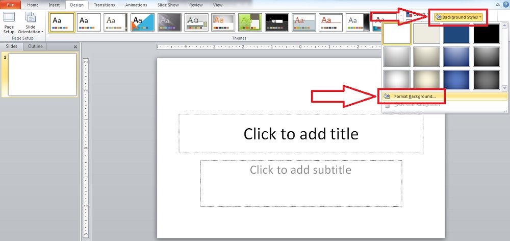 MEMASANG DESIGN BACKGROUND STYLES POWERPOINT